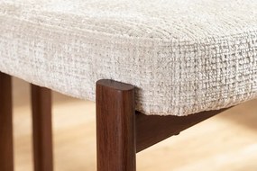 Designová jídelní židle Bandana béžová / hnědá