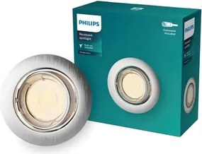 Philips Peridot Rec Kit Rd nikl / Zapuštěné svítidlo / kulaté / GU10 /