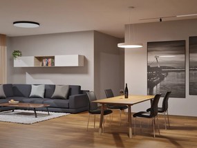 Led2 Závěsné LED svítidlo MONO SLIM P-Z ø 80 cm Barva: Černá, Stmívání, řízení: ZigBee