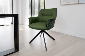 Designová otočná židle Kahikilani zelená