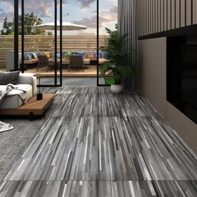 Samolepicí PVC podlahová prkna 2,51 m² 2 mm šedá s pruhy - Default Title