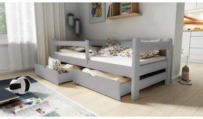 postel dětské přízemní Alis DP 018 - šedý, 80x160