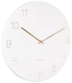 Designové nástěnné hodiny Karlsson KA5762WH 40cm