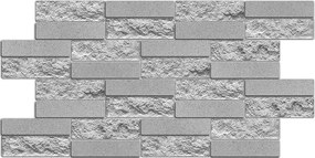 Obkladový 3D PVC panel 98x49 cm Facing Brick Gray