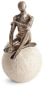 EUROFIRANY DEKORAČNÍ SOŠKA OSCAR 12X12X22 CM KRÉMOVÁ