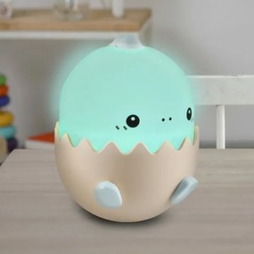 LED RGBW Stmívatelná dětská dotyková lampa BABY DINO LED/0,75W/5V 1200mAh modrá