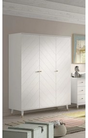 Bílá dětská šatní skříň 150x200 cm BILLY – Vipack
