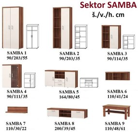 Jurek Meble Obývací stěna Samba 2 Barva: San marino/cream