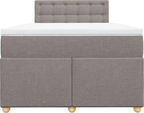 Box spring postel s matrací taupe 120x190 cm textil 3288937