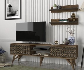 Casarredo - Komfort nábytek Televizní stolek s policemi ERDEK ořech