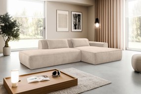 XXXLutz ROHOVÁ SEDAČKA, kompozitní dřevo, textil, plast, pískové barvy MID.YOU - Sedací soupravy - 000694009638