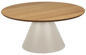 Konferenční stolek Soli 85 cm šedý/dub přírodní