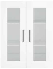 Skříň highboard lesklá bílá 69,5 x 34 x 180 cm kompozitní dřevo,  3198555