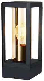 Černé fasádní svítidlo Cissus pro žárovku E27 IP54 - Candellux