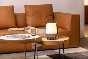 LITE-UP Play Mini šedá / Přenosná lampa s reproduktorem