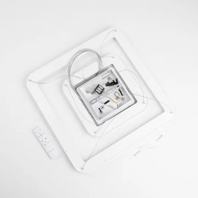 Brilagi - LED Stmív. lustr na lanku FALCON SLIM LED/78W/230V 50x50 cm bílá + DO