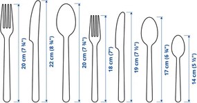 IKEA 365+ Sada příborů 56 kusů, nerezavějící ocel