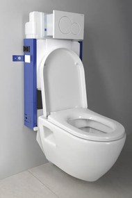 Sapho komplet k zazdění se závěsným WC Nera s nádržkou a tlačítkem Geberit včetně sedátka bílá WC-SADA-17
