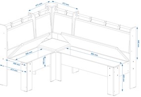 Rohová lavice HEJTMAN
