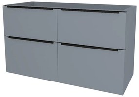 Mereo Mereo, Mailo, koupelnová skříňka 121 cm, černé madlo, Multidecor, CN593SBMSO1