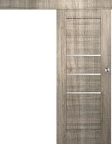 posuvné interiérové dveře na stěnu vasco doors IBIZA model 4 Průchozí rozměr: 70 x 197 cm, Orientace dveří: Levé dveře, Dekor: Ořech columbia