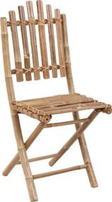 vidaXL Skládací zahradní židle s poduškami 2 ks bambus [3064002] Barva: Jasně zelená