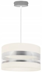 Závěsné svítidlo INTENSE CHROME, 1x textilní stínítko (výběr ze 6 barev), (výběr ze 3 barev konstrukce), (fi 35cm)
