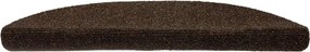 Schodové rohože samolepicí 20 ks 56 x 17 x 3 cm hnědé půlkulaté 3365674