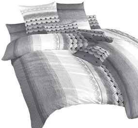 Dadka Povlečení krep Sahara šedá  200x200, 2x70x90 cm