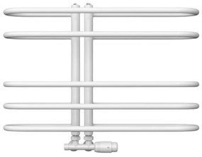 CERANO - Sušák ručníků Luminifer - 215W - bílá matná - 600x530 mm