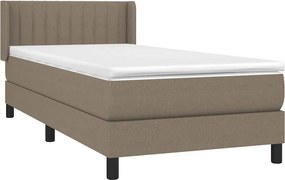 Box spring postel s matrací taupe 80x200 cm textil 3129829