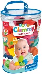 Clementoni Soft Clemmy 40 kostek v plastovém pytli / od 6 měsíců