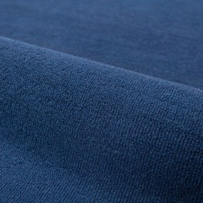 Tmavě modrý ručně tkaný koberec s příměsí vlny 160x230 cm Rivo Wool – Flair Rugs
