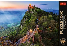 Trefl Puzzle Premium Plus - Photo Odyssey: Cesta Tower,San Marino 1000 dílků 68,3x48cm v krabici 40x27x6cm