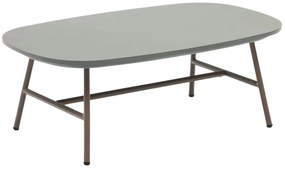 OnaDnes -20% Šedý konferenční stolek Kave Home Bramant 100 x 60 cm s lila podnoží