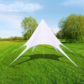 Zahradní párty stan Hvězda 14x14m bílý