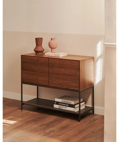 Nízká komoda v dekoru ořechu v přírodní barvě 97,5x80 cm Vedrana – Kave Home