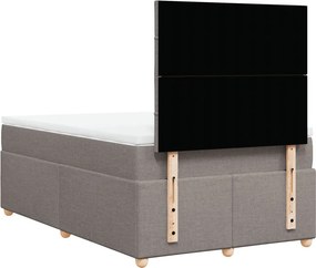 Box spring postel s matrací taupe 120x190 cm textil 3291223