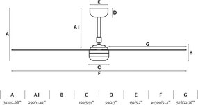 FARO 33814-20 PUNT M LED, bílá, stropní ventilátor s DC motorem - FARO