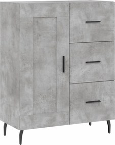 Skříň highboard betonově šedá 69,5x34x180 cm kompozitní dřevo 3190041