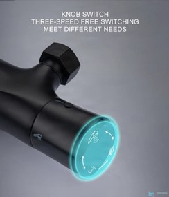 Nástěnný termostatický sprchový systém EYN TB1845 s vodopádovým výtokem ve více barevných provedeních — Černá