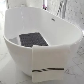 Spirella RUBY protiskluzová podložka do vany tmavě šedá / přírodní kau