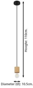 Eglo 99078 - Lustr na lanku TURIALDO 1xE27/28W/230V