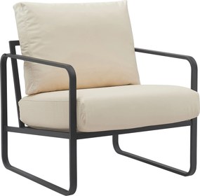 Relaxační křeslo Manea umělá kůže – krémová