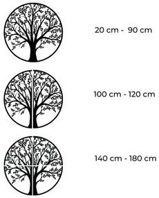 Přírodní dřevěná nástěnná dekorace strom života | SENTOP HDF0217