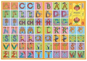Pexeso Abeceda papírové společenská hra 32 obrázkových dvojic 21,5x31,5cm