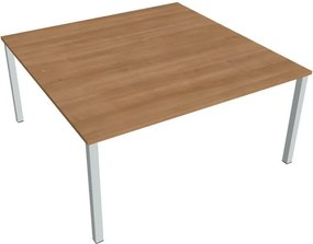 Kancelářský pracovní stůl Hobis USD 1600, deskaakát, černá černá