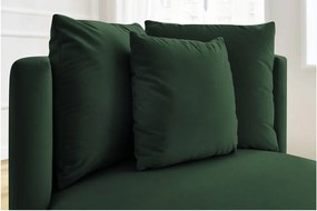 Tmavě zelené sametové křeslo Cesar – Bobochic Paris