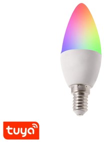 T-LED SMART LED žárovka E14 Tuya RGBCCT TU5W SMART LED žárovka E14 Tuya RGBCCT TU5W