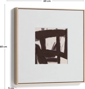 Ručně malovaný obraz s rámem/na plátně 60x60 cm Arilan – Kave Home